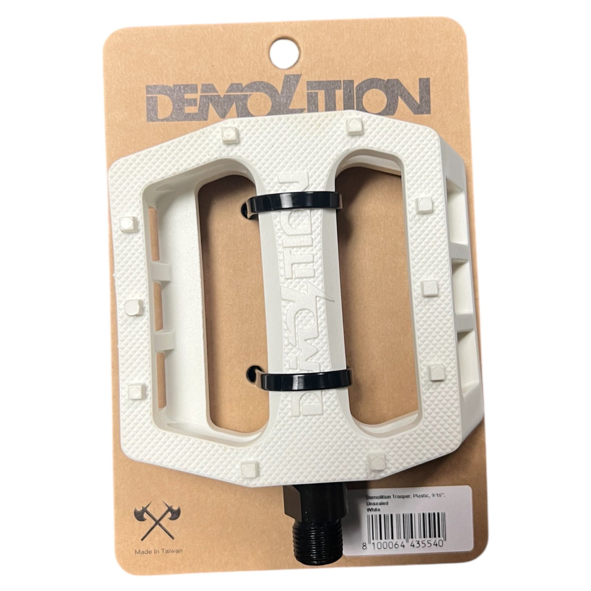 Demolition Parts Trooper Plastic Pedal White 9/16 – SGV Bicycles